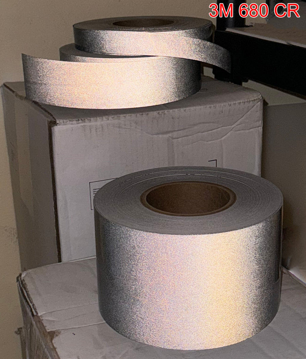 3M™ 680 CR Conformable Air Release Engineer Grade Reflective Tape (Bla ...