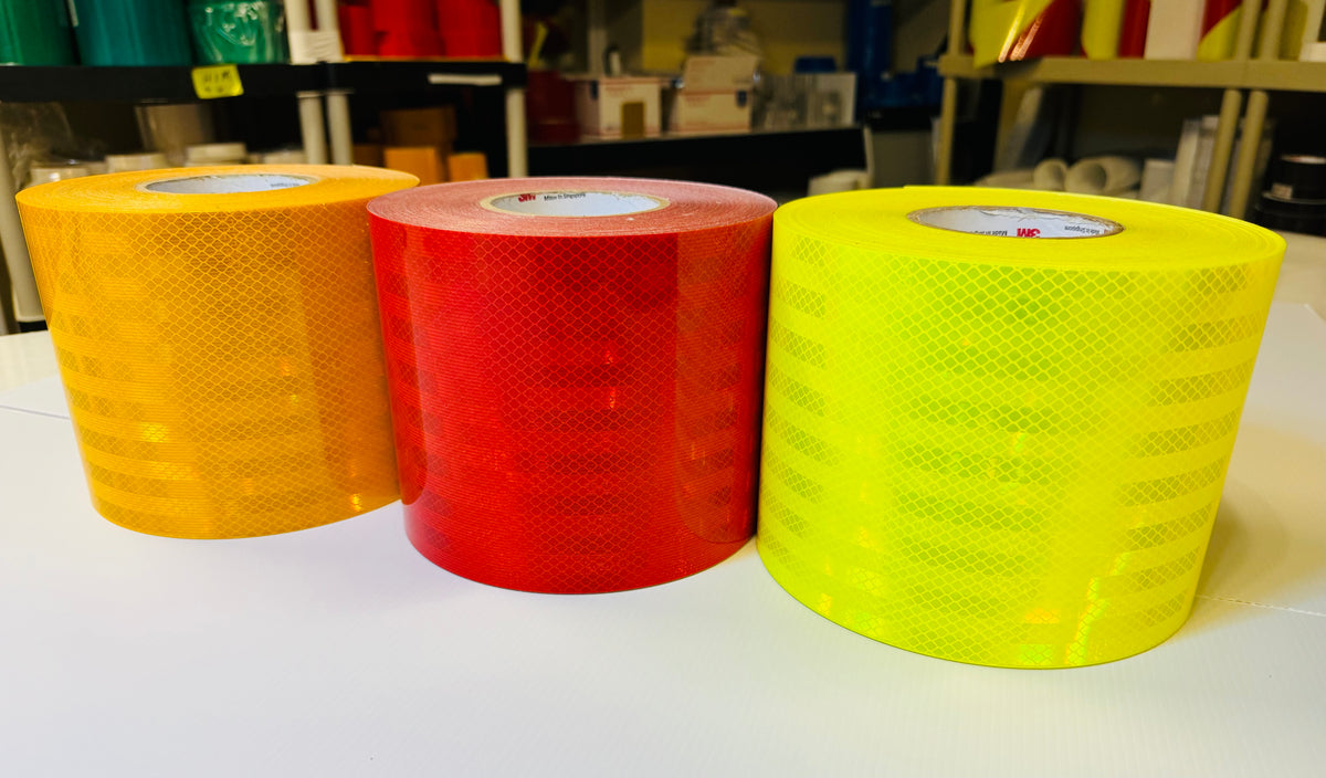 3M™ 3930 High Intensity Type 4 Chevron Striping Reflective Tape - 6 In ...