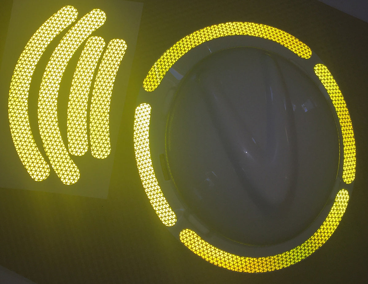 Reflective Hard Hat BRIM Decals (Stickers) - Marks one Hard Hat - 5 Co ...