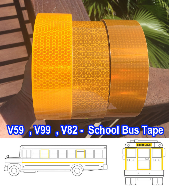 Oralite (Reflexite) V59/V99/V82 Yellow School Bus Tape - Reflective – Tape Finder Online Store ...